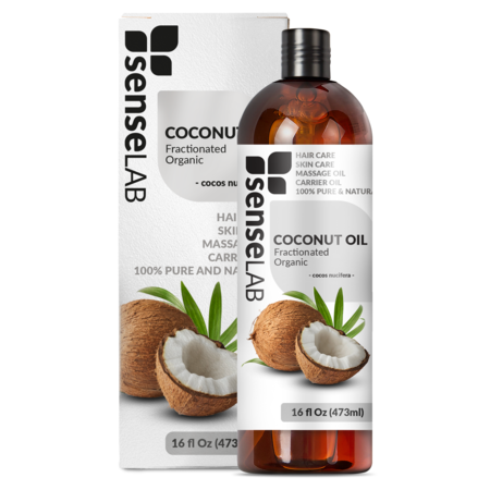 Ulei de cocos fractionat SenseLAB, 100% extract pur, 475 ml - eMAG.ro