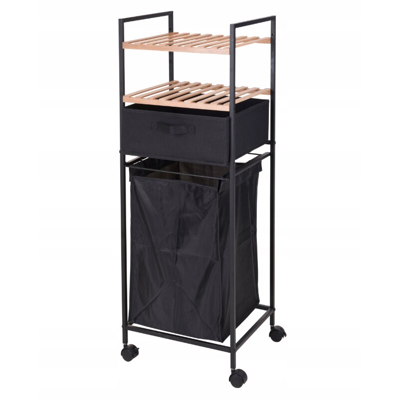 Raft mobil, pentru baie, Negru, Metal - eMAG.ro