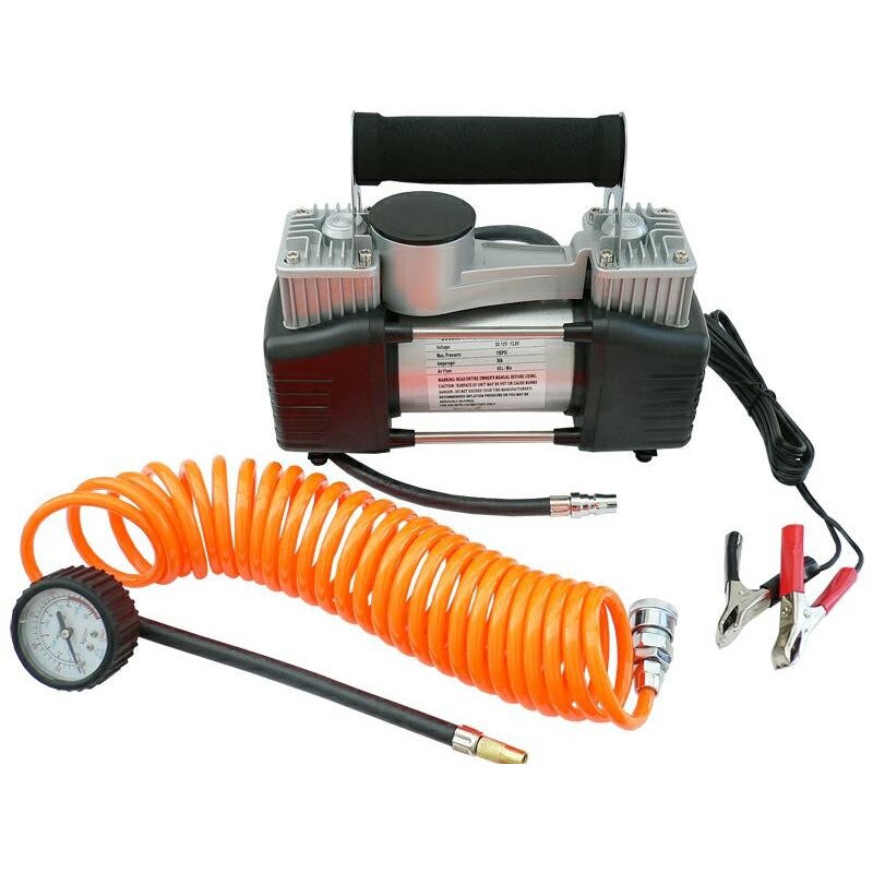 Compresor de aer metalic 2 cilindri 12V - eMAG.ro