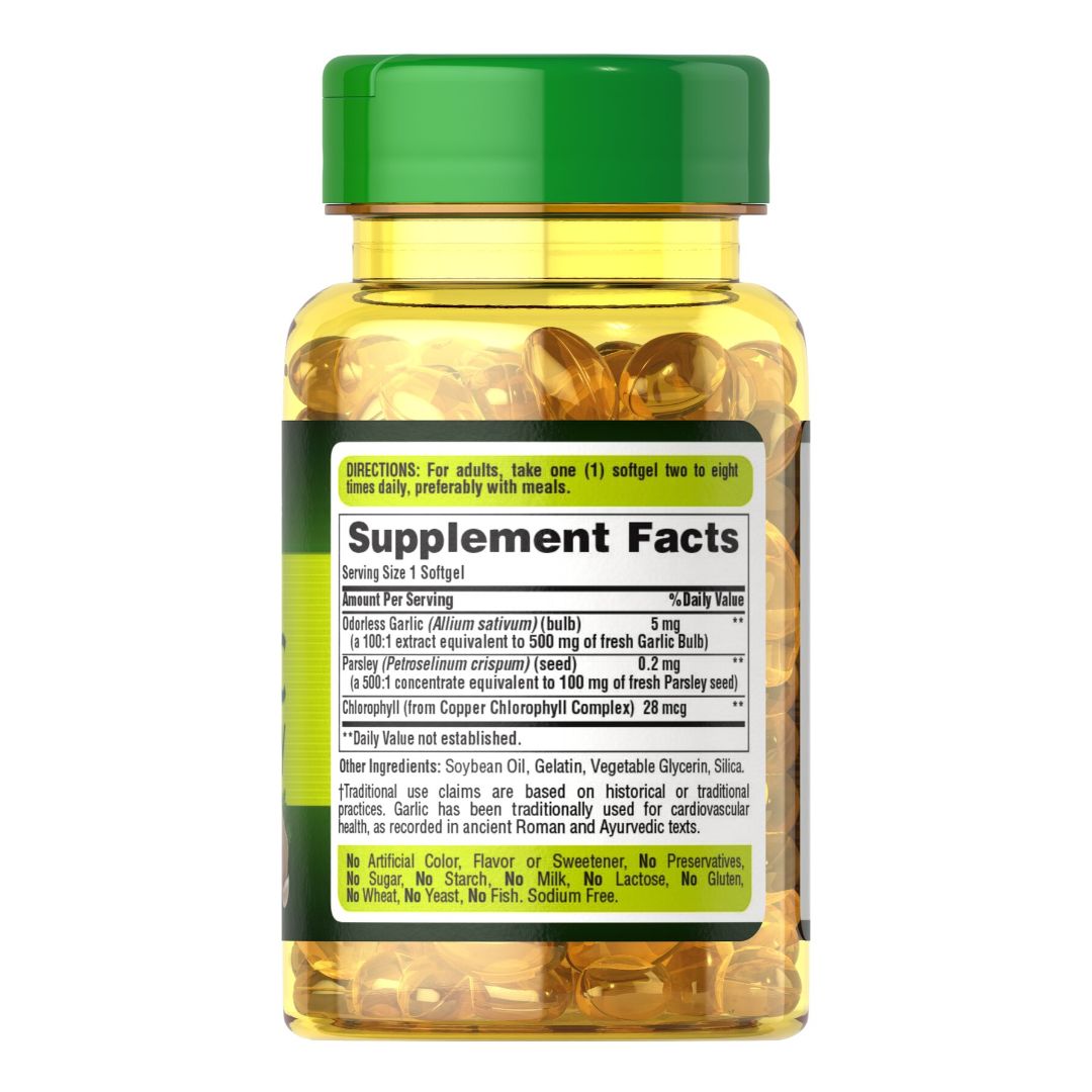 Usturoi fara miros cu Patrunjel, Puritans Pride, 100 capsule - eMAG.ro