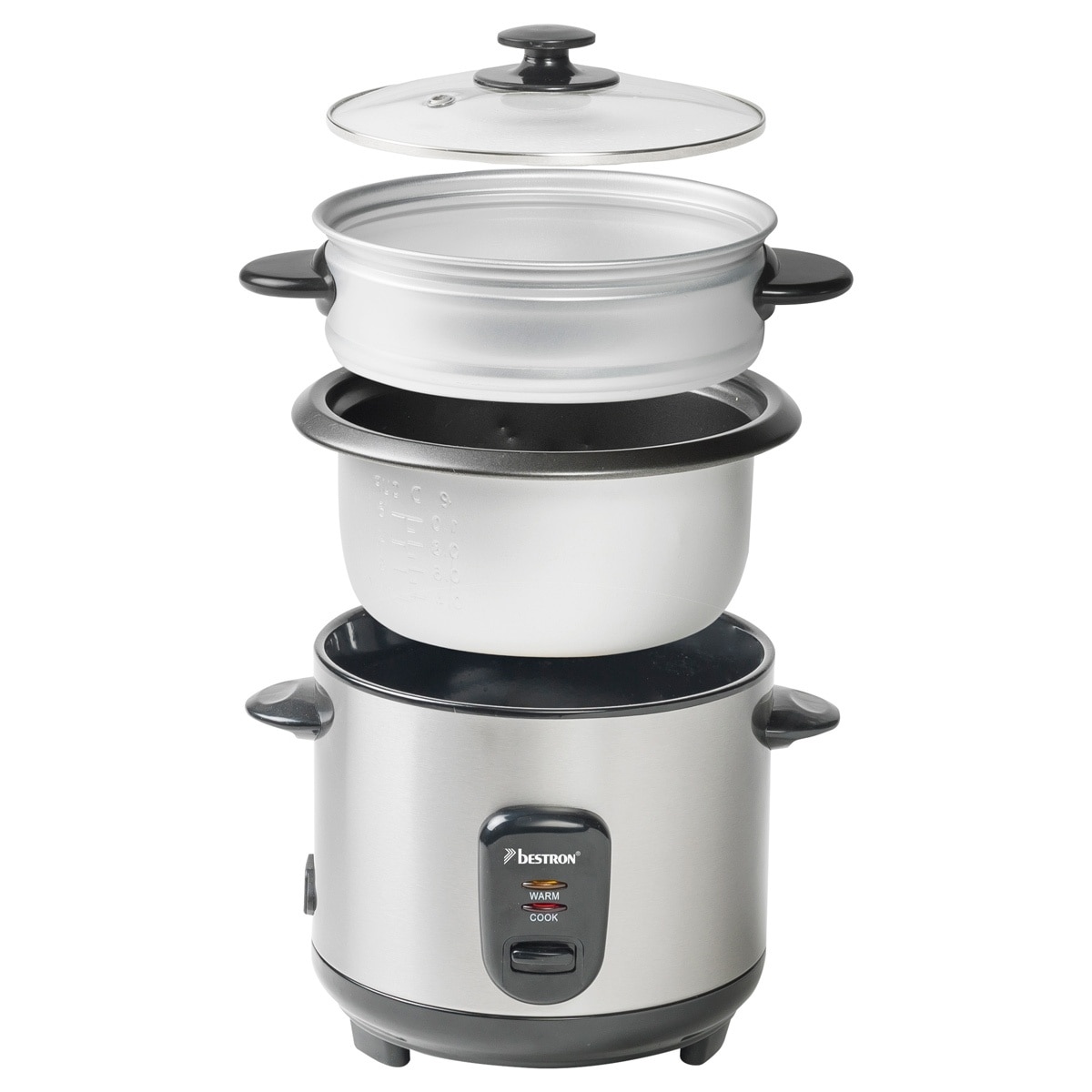 Oala de gatit orez Bestron ARC100, 400W, capacitate 1 L, functia Keep ...