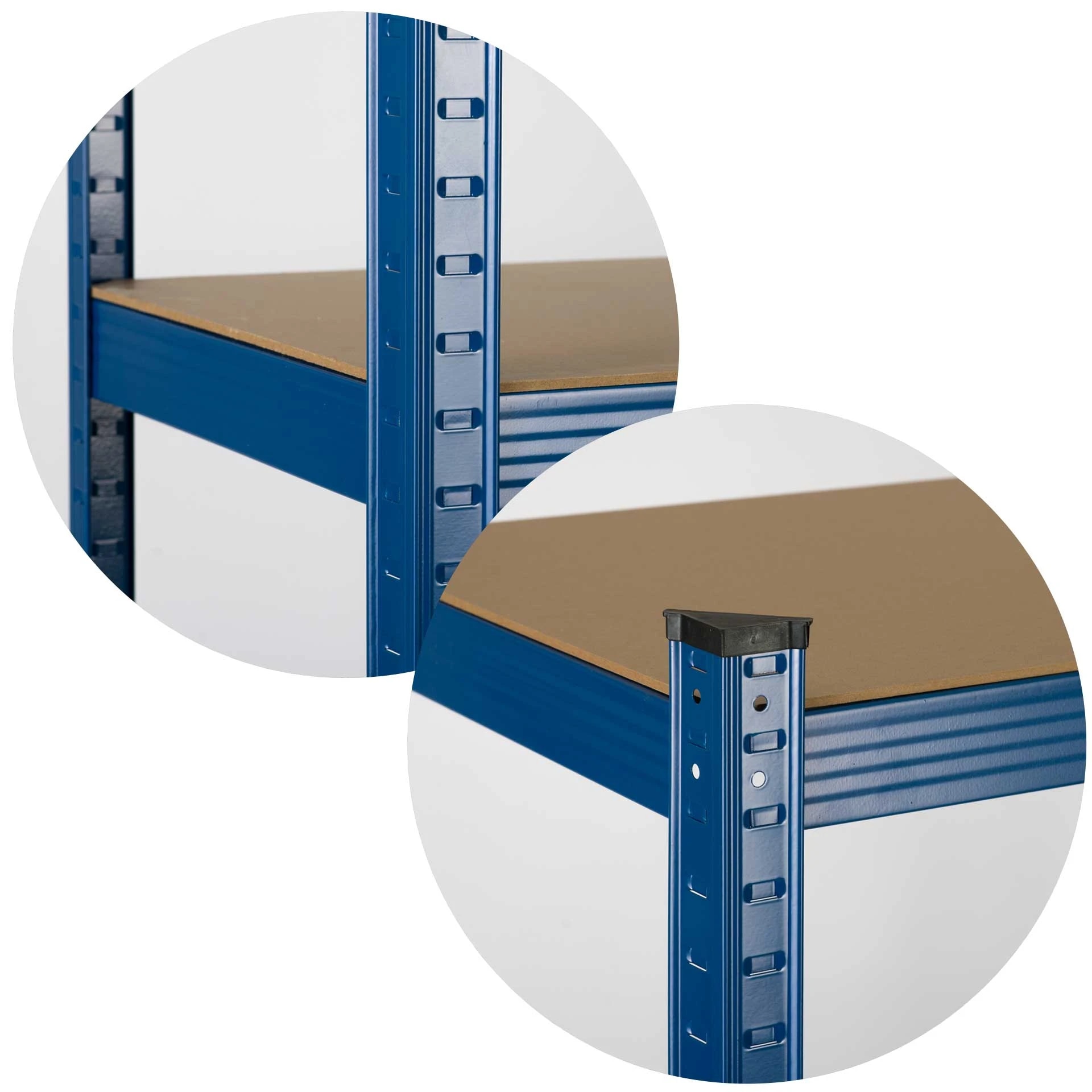 Raft metalic DacEnergy©, raft din MDF, 5 rafturi, montaj fara suruburi ...