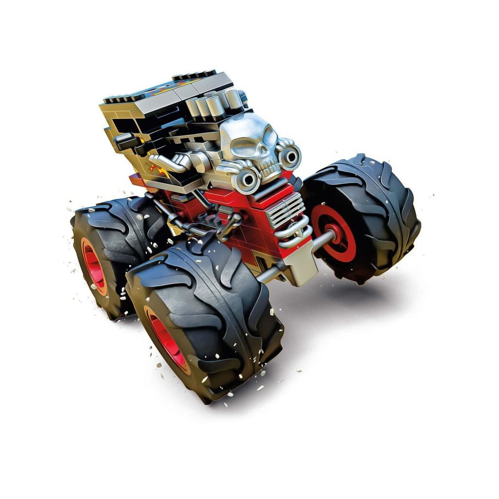 Masina de construit, Mattel, 194 piese - eMAG.ro