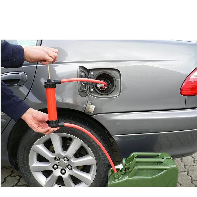 Pompa manuala transfer lichide cu 2 furtunuri 130cm - eMAG.ro