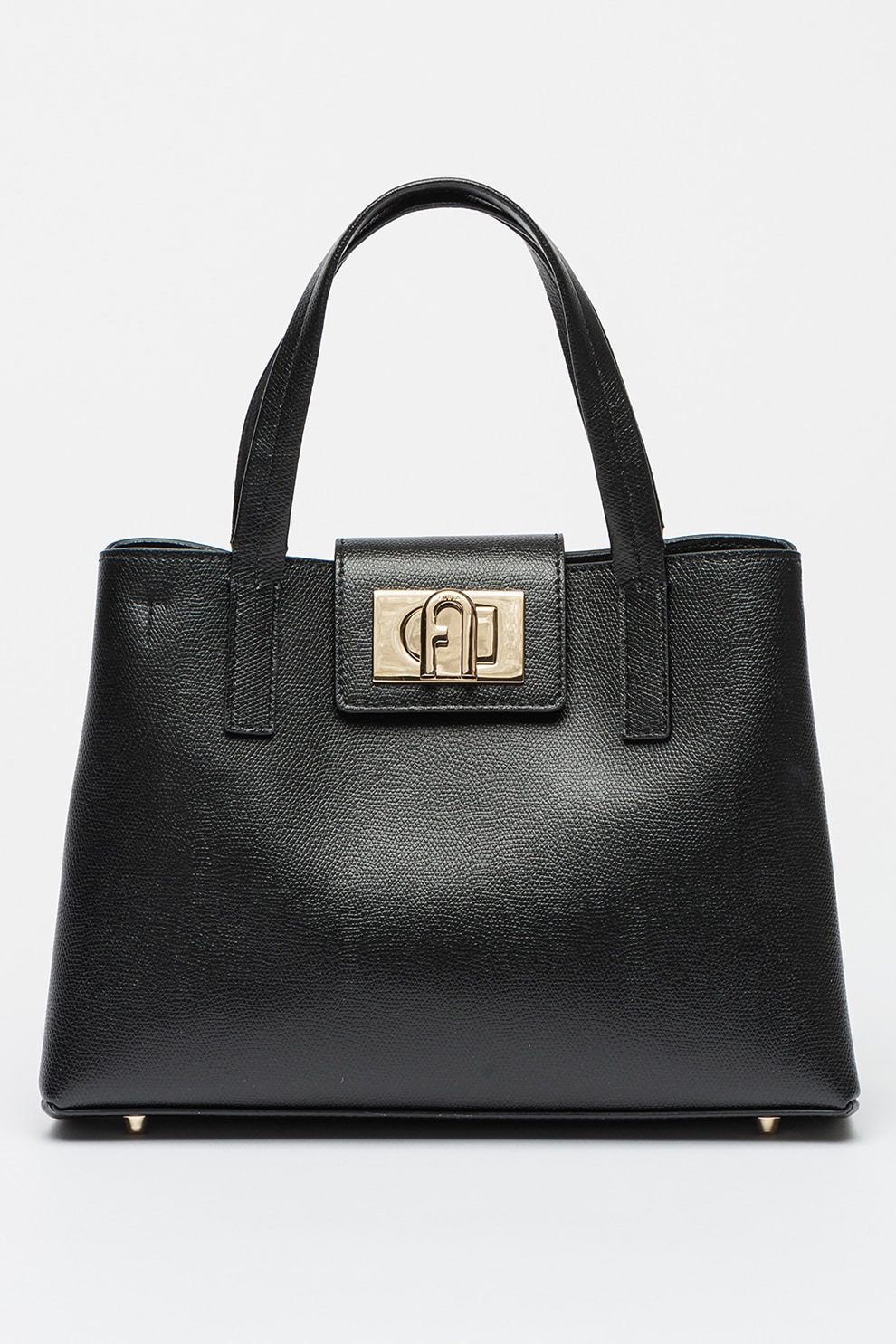 Furla, Geanta de piele cu bareta de umar 1927, Negru - eMAG.ro