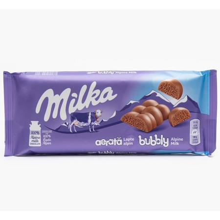 Ciocolata umpluta cu ciocolata cu lapte aerata Milka 90g - eMAG.ro