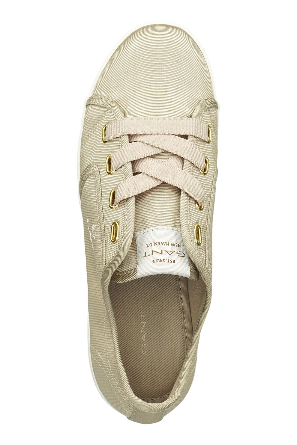 Gant, Платнени кецове с рипс, Бежов, 38 - eMAG.bg