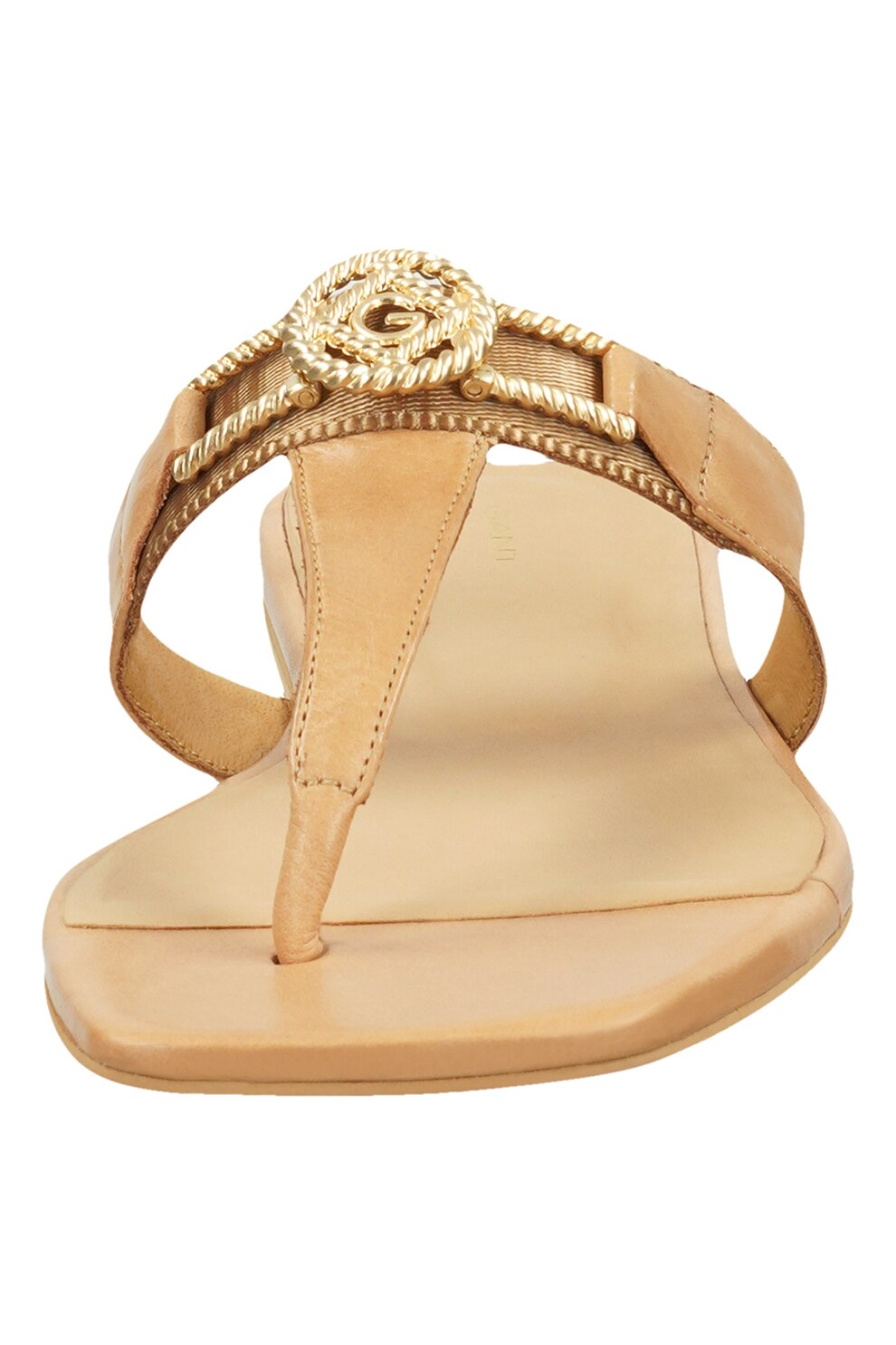 Gant, Кожени чехли с лого, Бежов, 38 - eMAG.bg