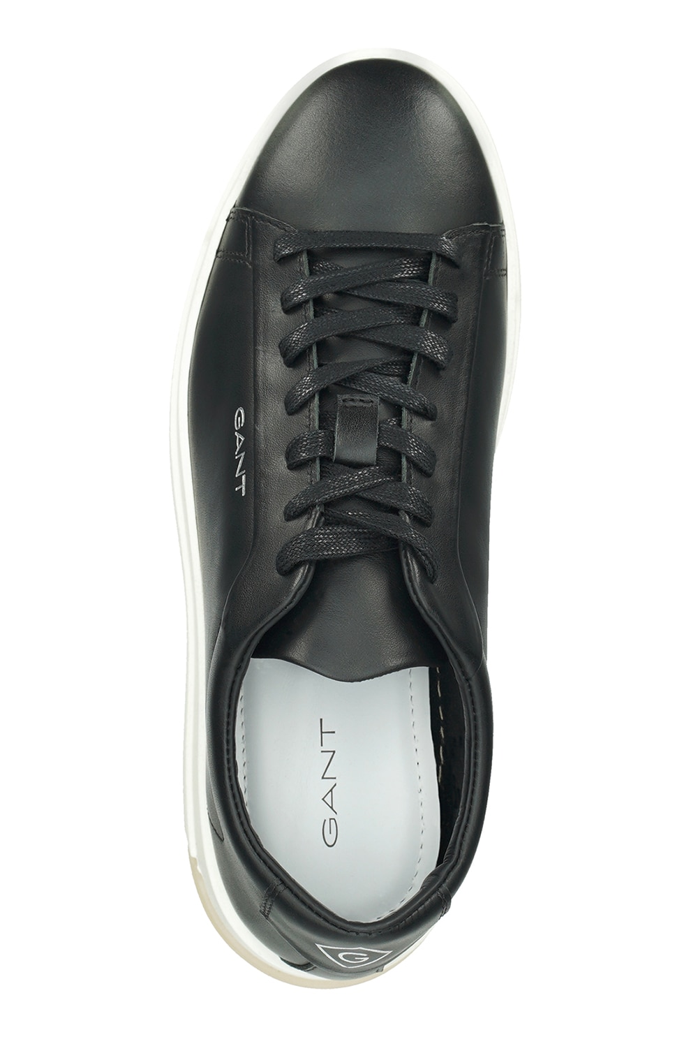 Gant, Кожени спортни обувки с лого, Черен, 45 - eMAG.bg