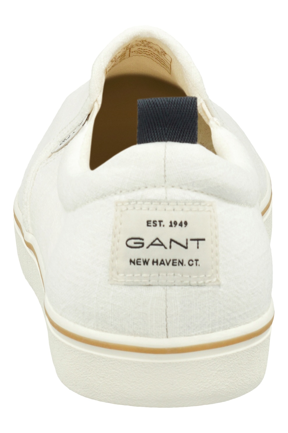 Gant, Pantofi slip-on de panza, Alb prafuit, 43 - eMAG.ro