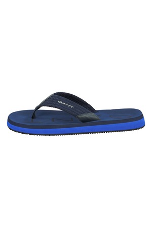 Gant, Papuci flip-flop cu logo, Navy, 41 - eMAG.ro