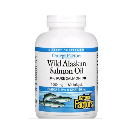 Supliment alimentar, Natural Factors, ULEI DE SOMON, SALBATIC ALLASKAN ...