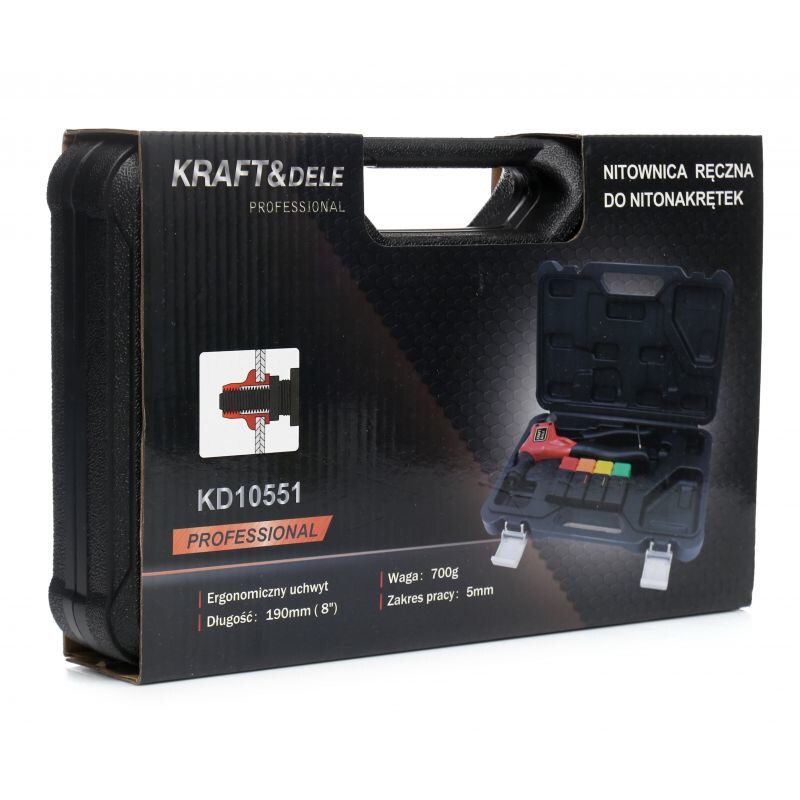 Set cleste pentru nituit si pop-nituri, 200mm, M3-M6, Kraft&Dele ...