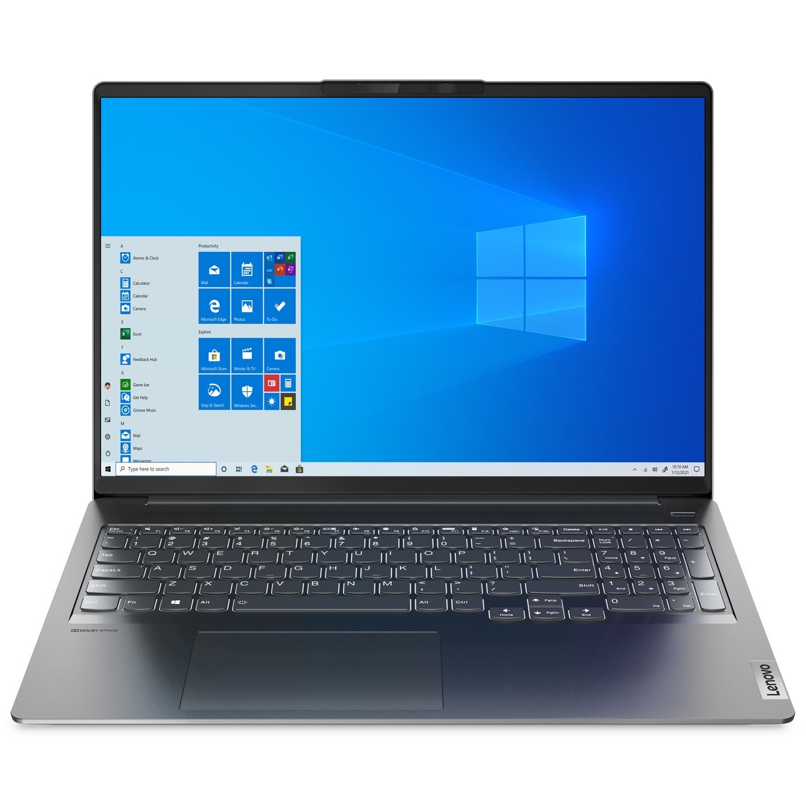 Лаптоп Lenovo IdeaPad 5 Pro 16IAH7 с Intel Core i7-12700H (1.7/4.7GHz ...