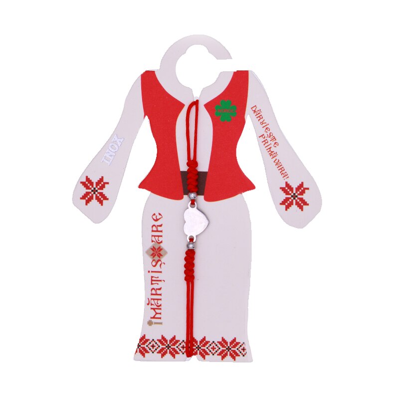 Martisor Bratara Inox Inima Plina Argintie - eMAG.ro