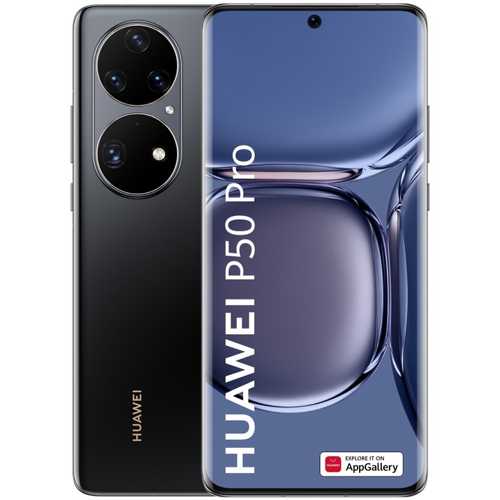 Huawei P50 Pro Mobiltelefon, Kártyafüggetlen, Dual SIM, 256GB, 8GB RAM ...
