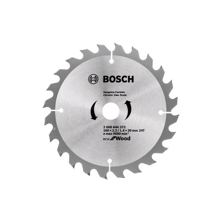 Циркулярен диск Eco за Bosch, За дърво, 160x2.2/1.4x20/16 mm 24T - eMAG.bg