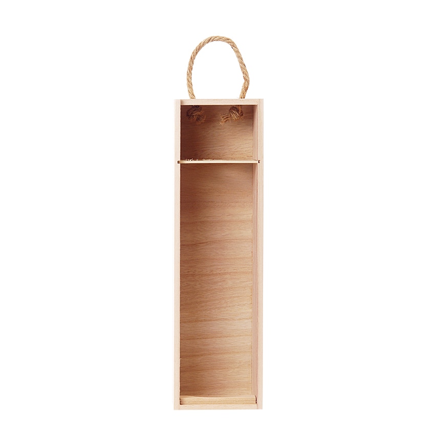 Cutie din lemn pentru butelie (sticla) de vin, 35 x 10.5 x 9.5 cm - eMAG.ro
