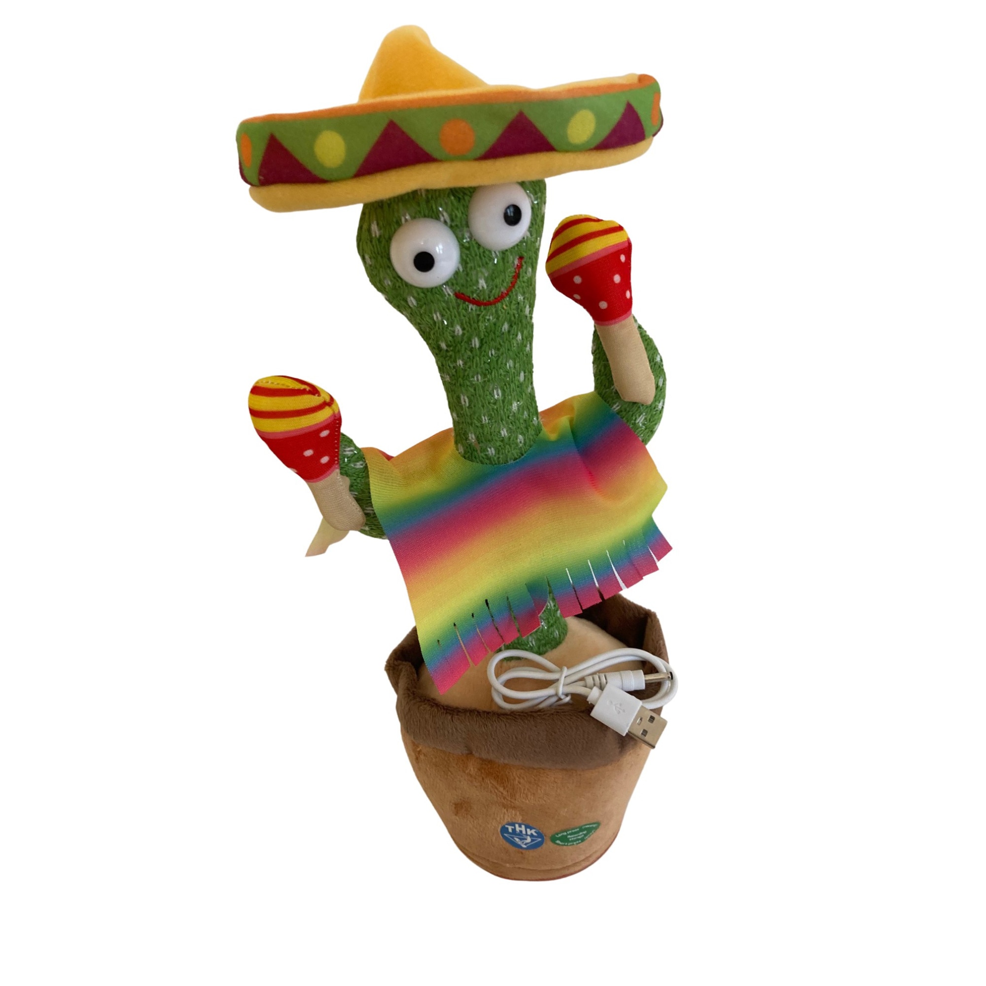 Jucarie Interactiva, THK, Cactus Dansator cu 2 Maracase, 120 melodii ...