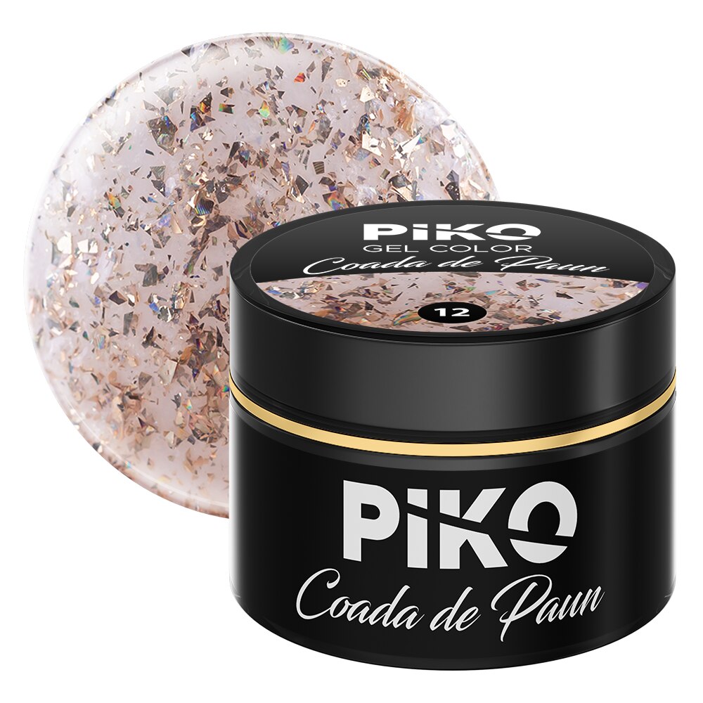 Gel UV color Piko, Coada de paun, 5g, model 12 - eMAG.ro