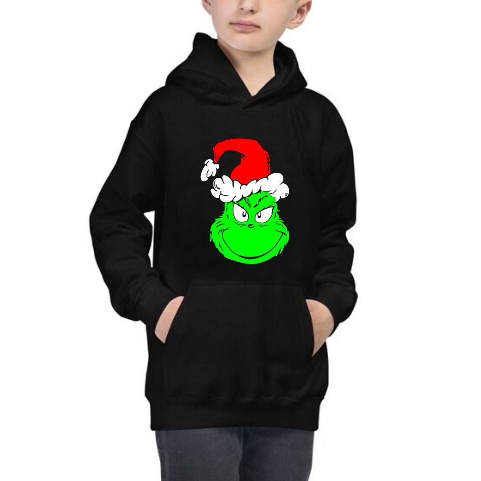 Hanorac copii personalizat Grinch, Negru, XL - eMAG.ro