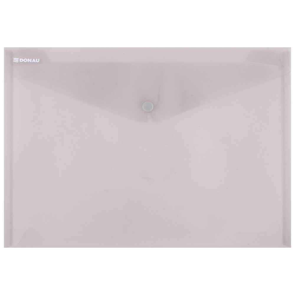 Mapa documente, Donau, A4, inchidere cu capsa, plastic, fumuriu - eMAG.ro