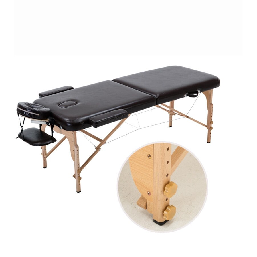 Masa de masaj pliabila LeeXo, 2 segmente, Inaltime reglabila 62-85 cm ...