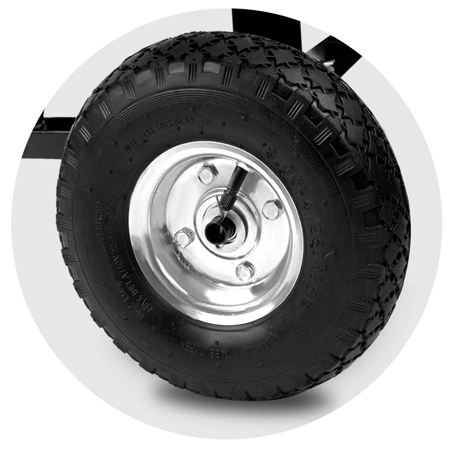 Carucior pentru gradina DacEnergy©, otel, cadru metalic, axa de ...