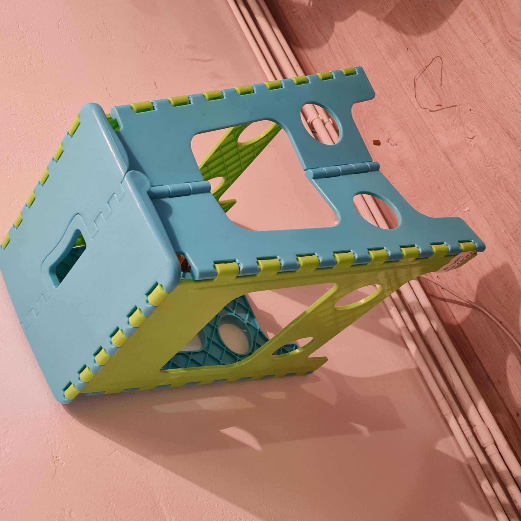 Scaun pliabil, plastic, Albastru Verde, 54 x 34 cm, Dalimag - eMAG.ro