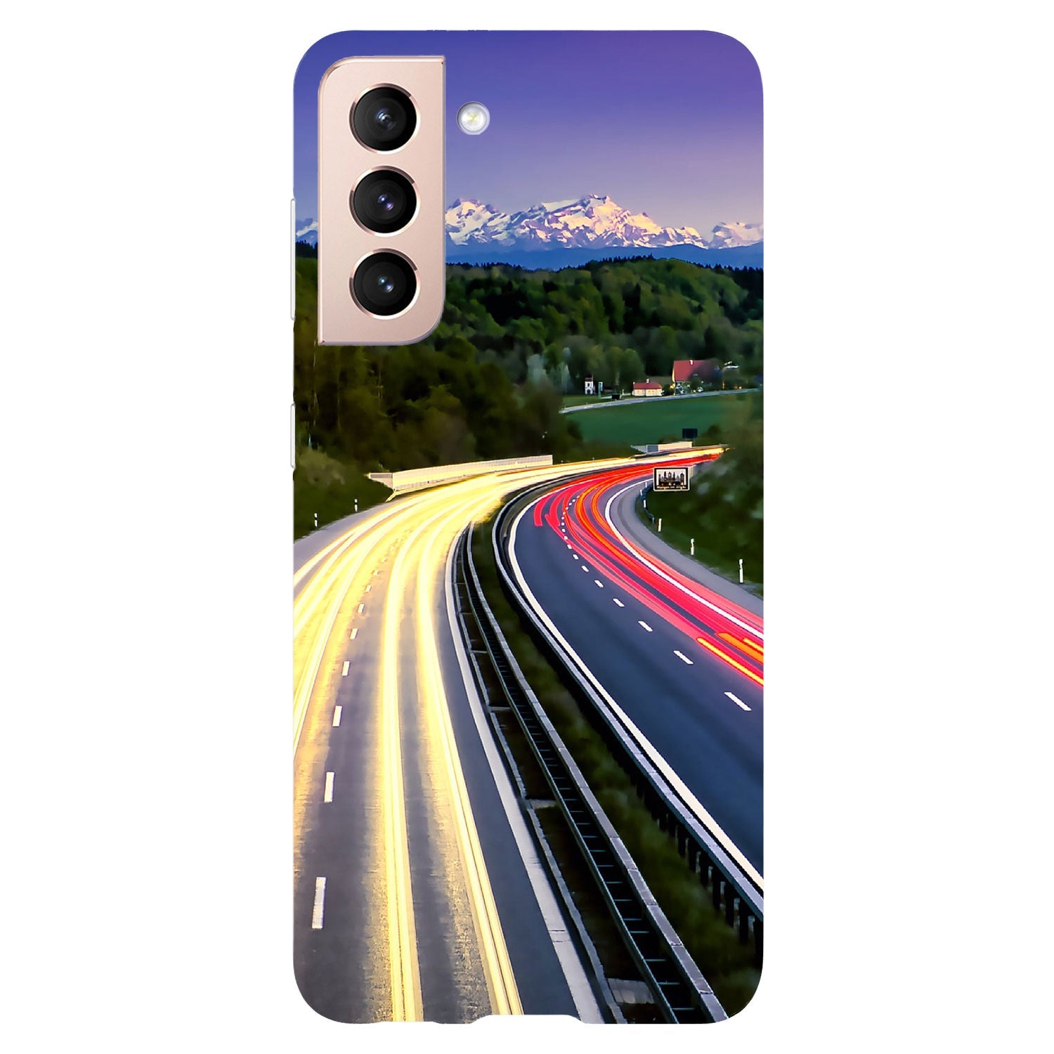 Калъф, съвместим със Samsung Galaxy S22 модел Highway, Silicon, TPU ...