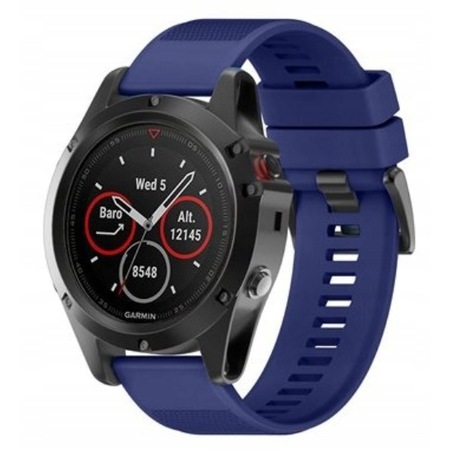Curea ceas pentru Garmin Fenix 6X PRO, Silicon, Bleumarin - eMAG.ro