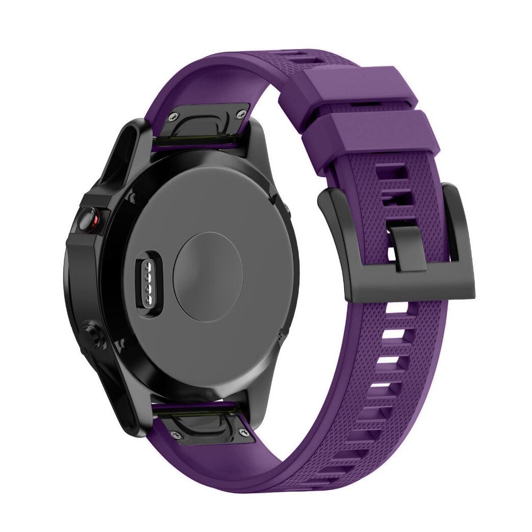 Curea ceas pentru Garmin Fenix 5/6/PRO, Silicon, Violet - eMAG.ro