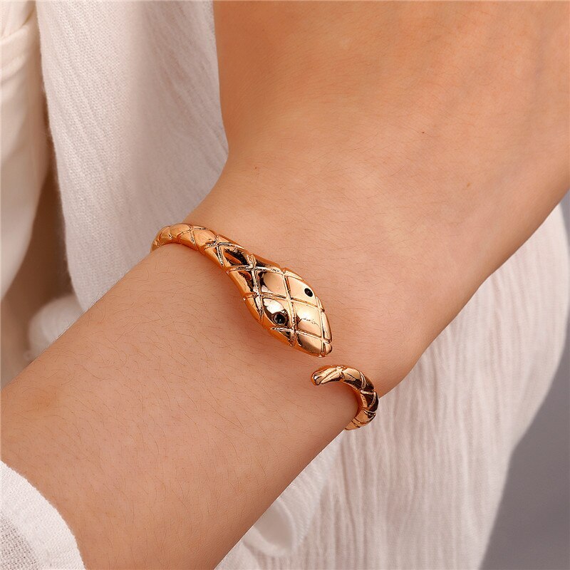 Bratara aurie, forma de sarpe, Calise C2, Pursehuit - eMAG.ro