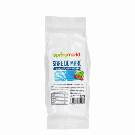 Sare de Mare Neiodata Grunjoasa 500 grame SpringMarkt - eMAG.ro