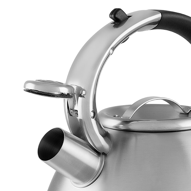 Ceainic din inox Aurora AU614 cu fluier, 3 l, Gri - eMAG.ro