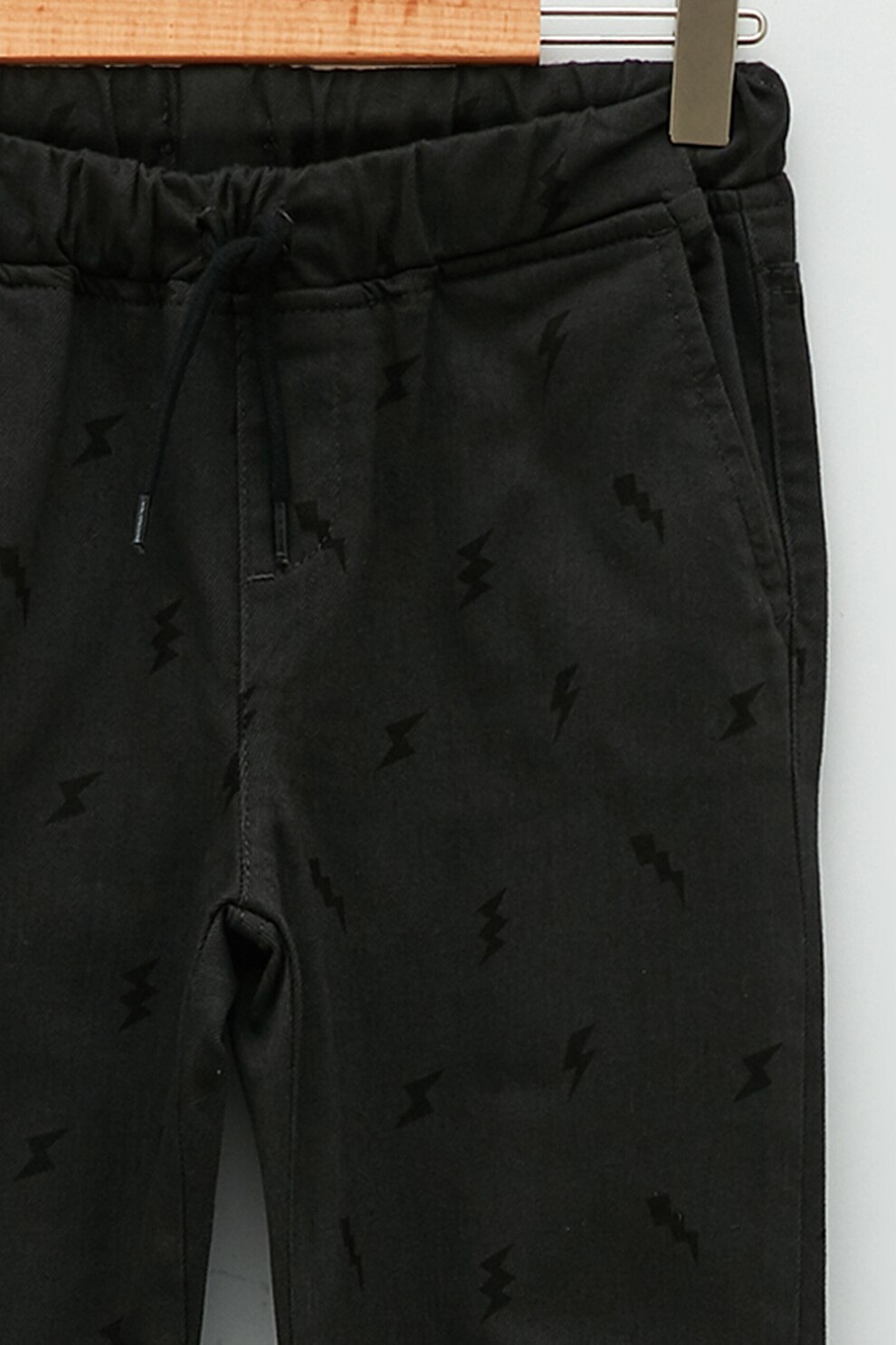 LC WAIKIKI, Pantaloni cu imprimeu, Negru, 128 CM - eMAG.ro