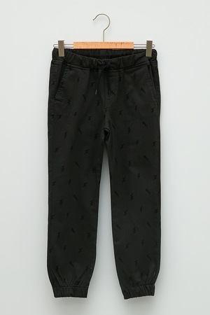 LC WAIKIKI, Pantaloni cu imprimeu, Negru, 128 CM - eMAG.ro