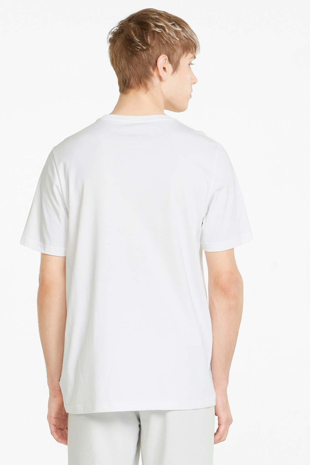 Puma, Tricou regular fit cu model grafic Wording, Alb, S - eMAG.ro