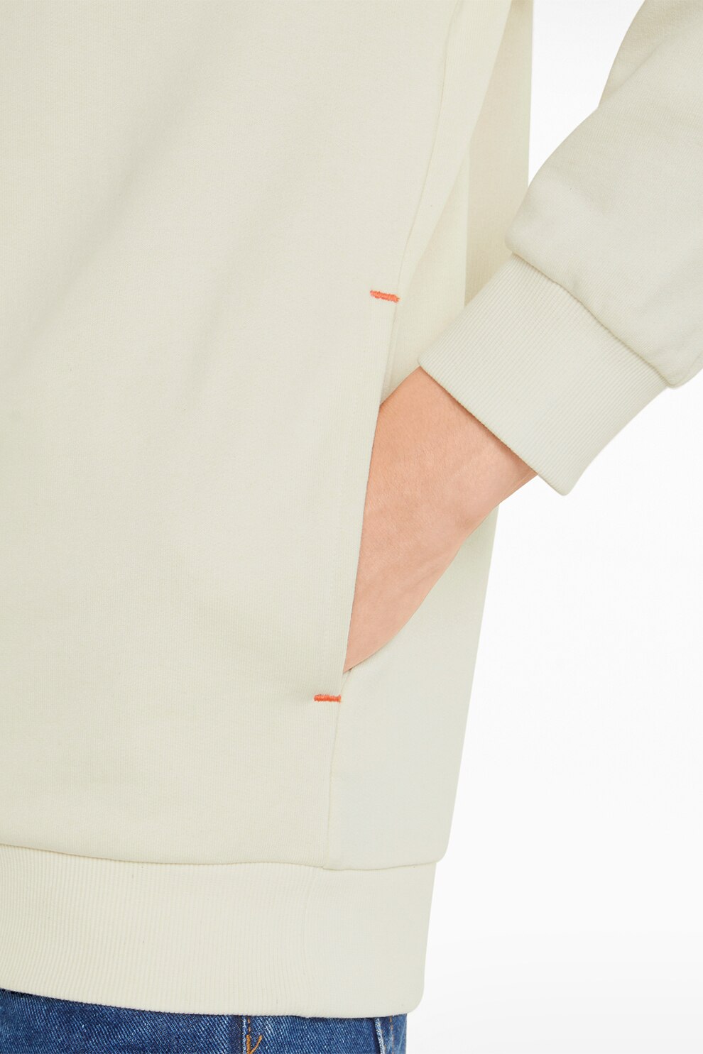 Puma, Hanorac de bumbac cu logo, Crem, L - eMAG.ro