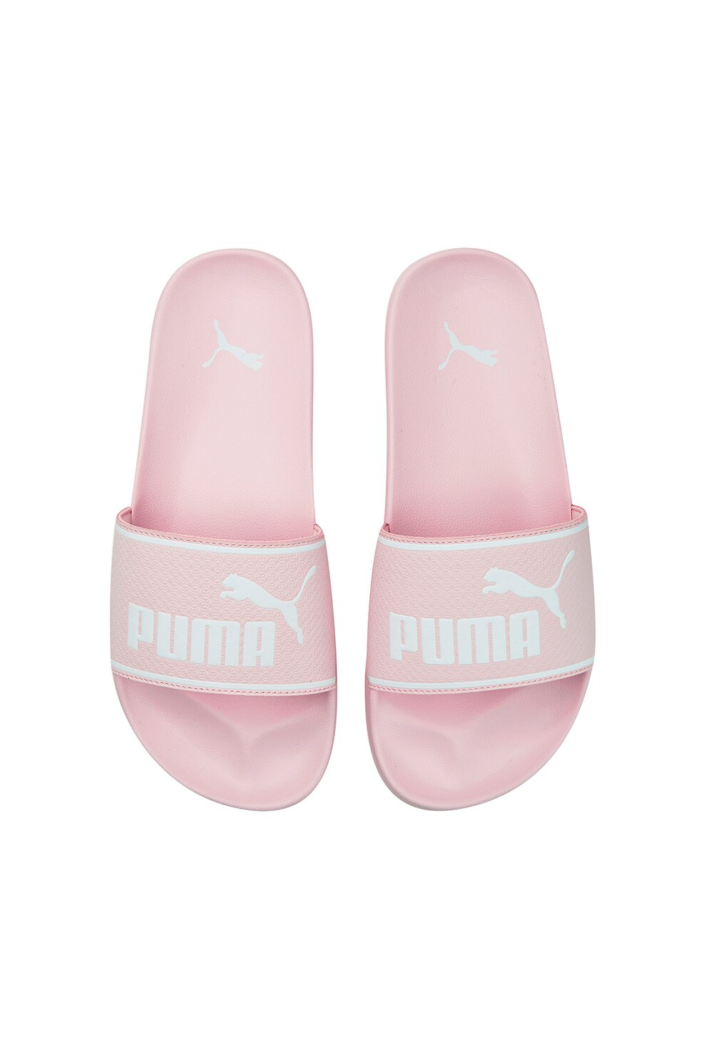 Puma, Papuci unisex cu logo Leadcat 2.0, Roz pastel, 3 - eMAG.ro