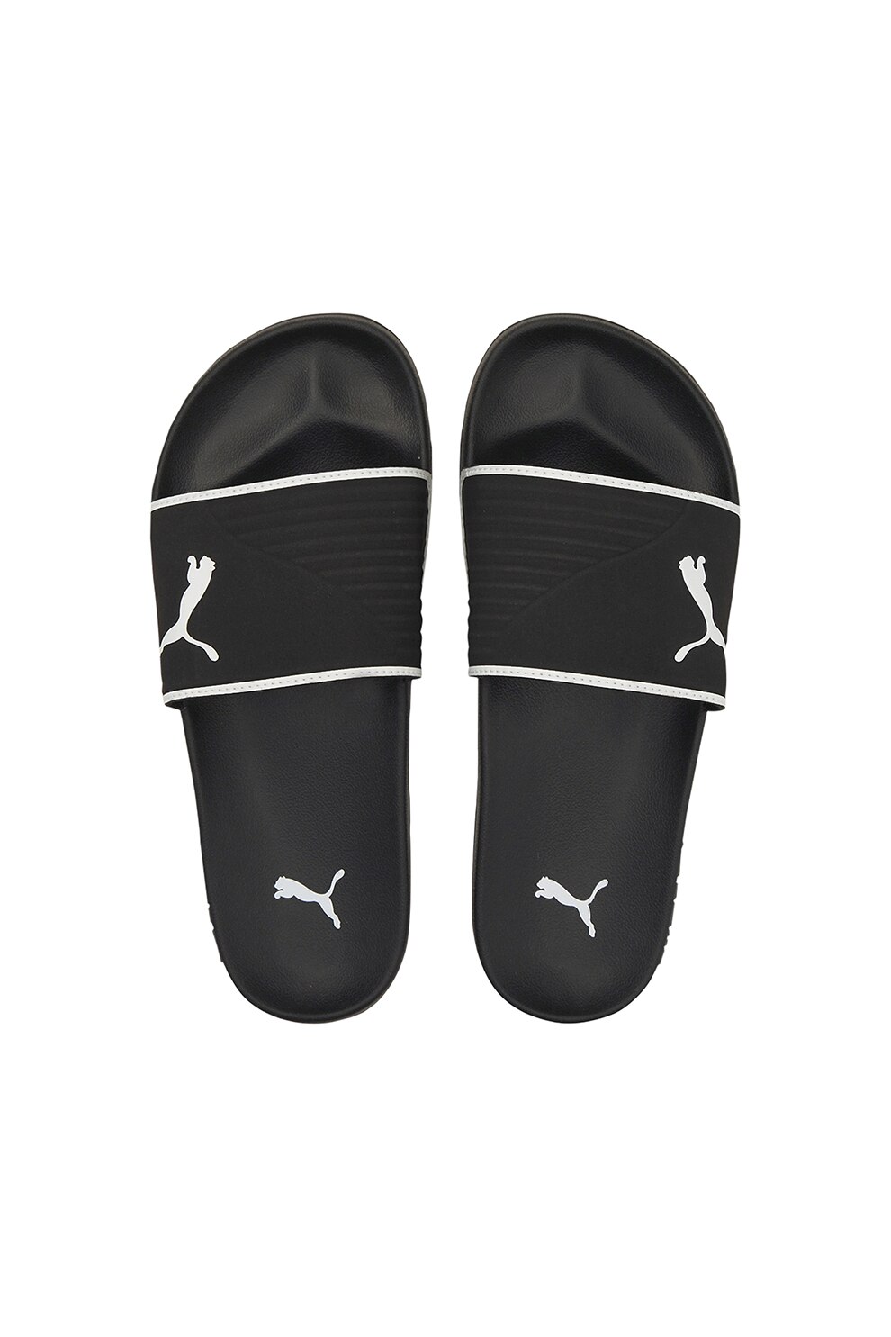 Puma, Papuci cu imprimeu logo Leadcat 2.0, Negru, 11 - eMAG.ro