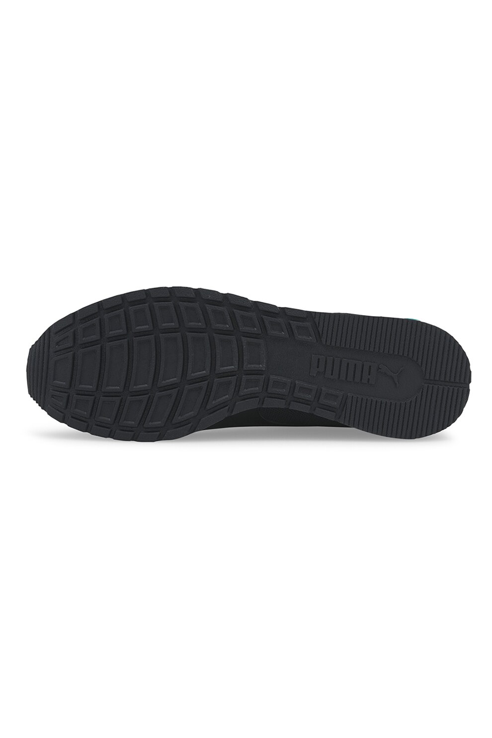 Puma, Спортни обувки Track Racer от еко кожа с мрежа, Черен, 6 - eMAG.bg