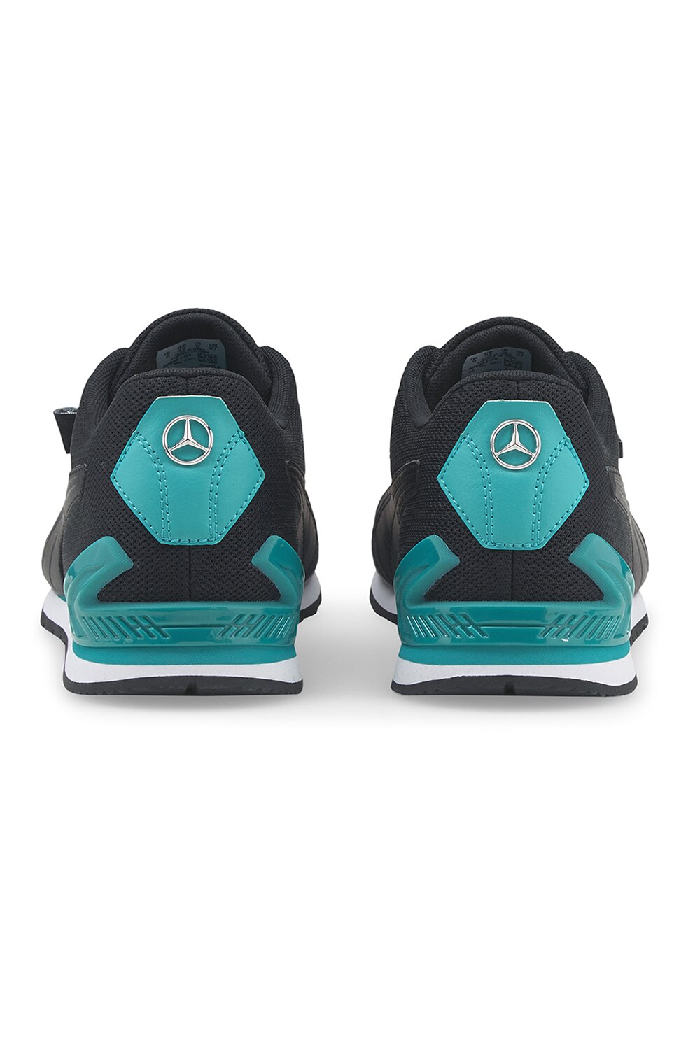 Puma, Спортни обувки Track Racer от еко кожа с мрежа, Черен, 6 - eMAG.bg