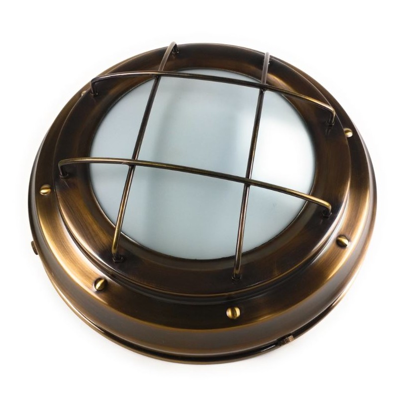 Plafoniera din alama, El Mercader del Mar, E27, O30x9cm, Auriu - eMAG.ro