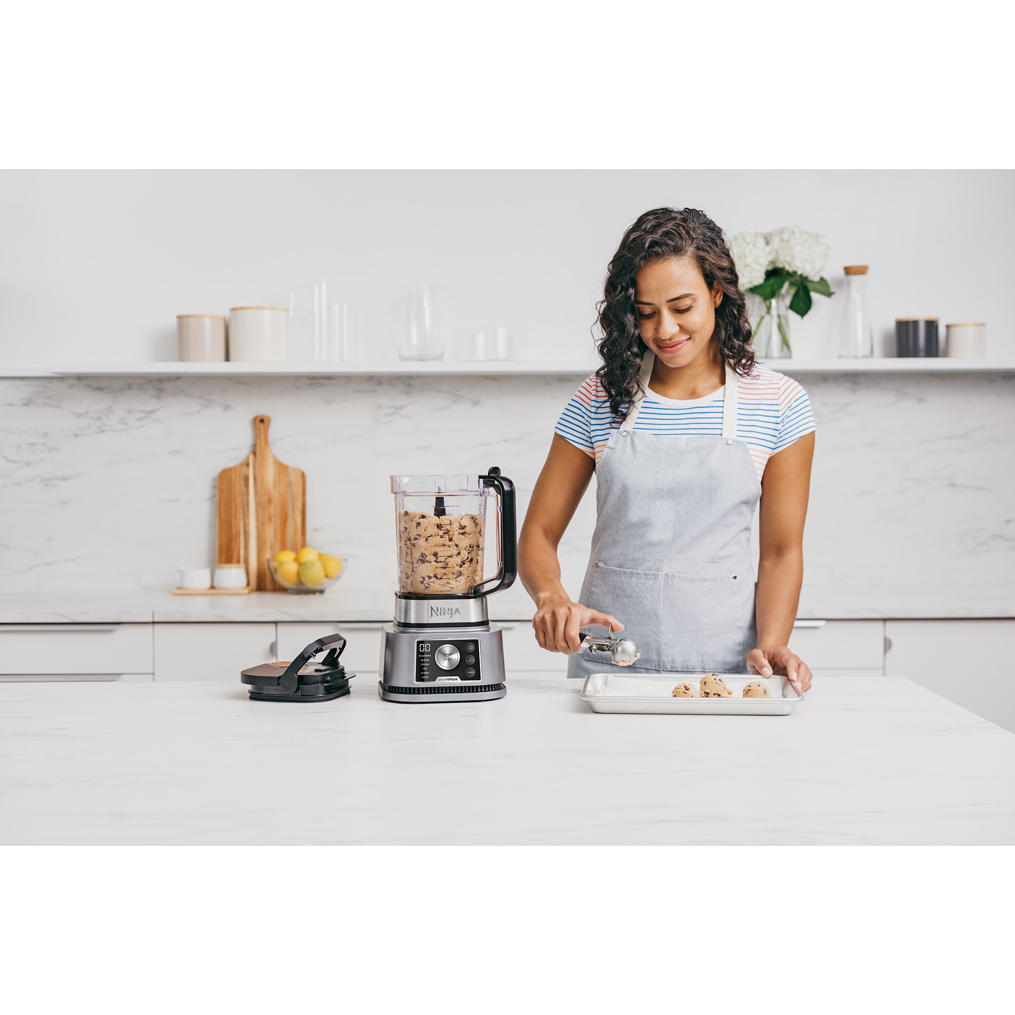 Blender Ninja Foodi Power Nutri 3-in-1 cu motor cu cuplu inteligent si ...