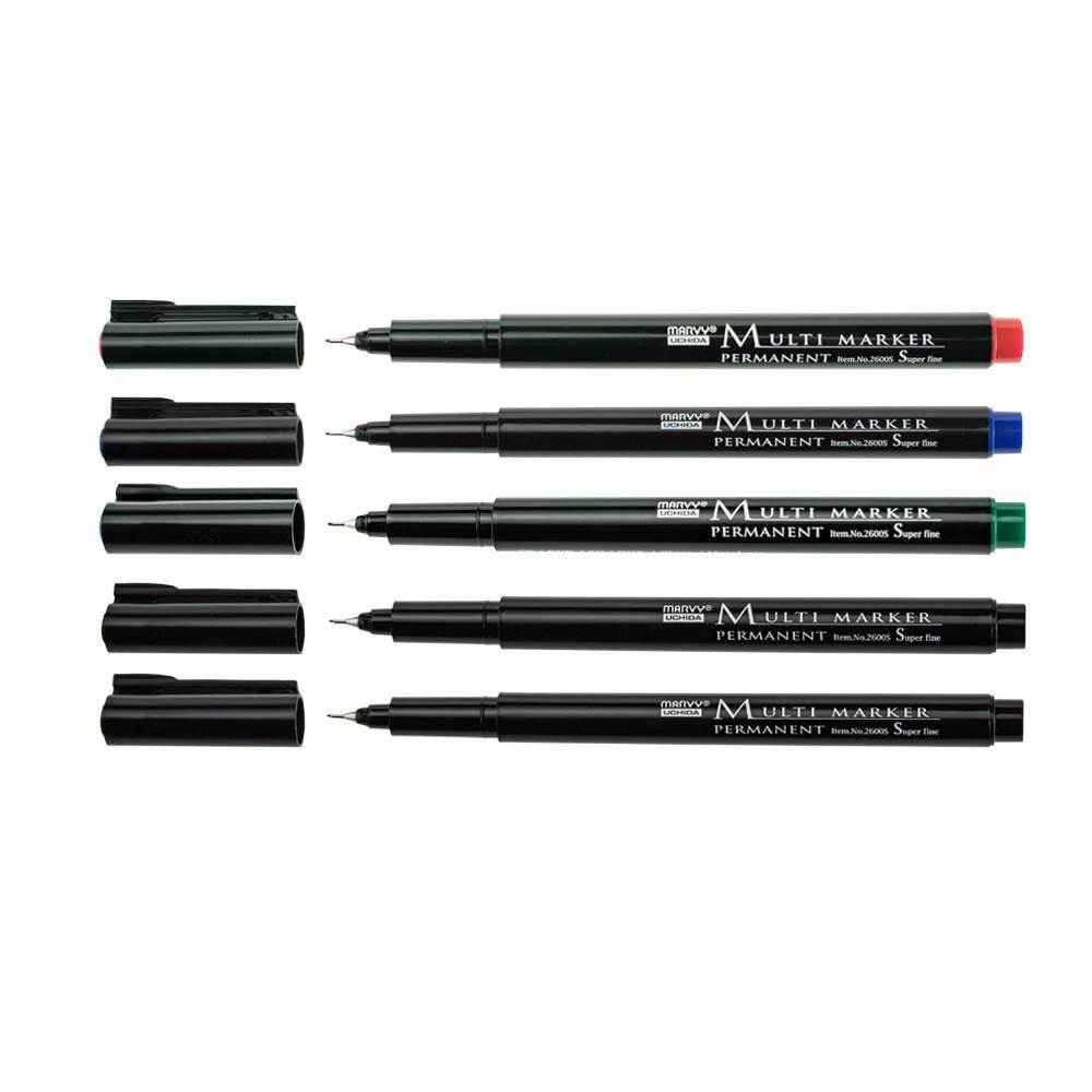 5 darabos Marvy Permanent CD Marker készlet, különböző színű, vízálló ...