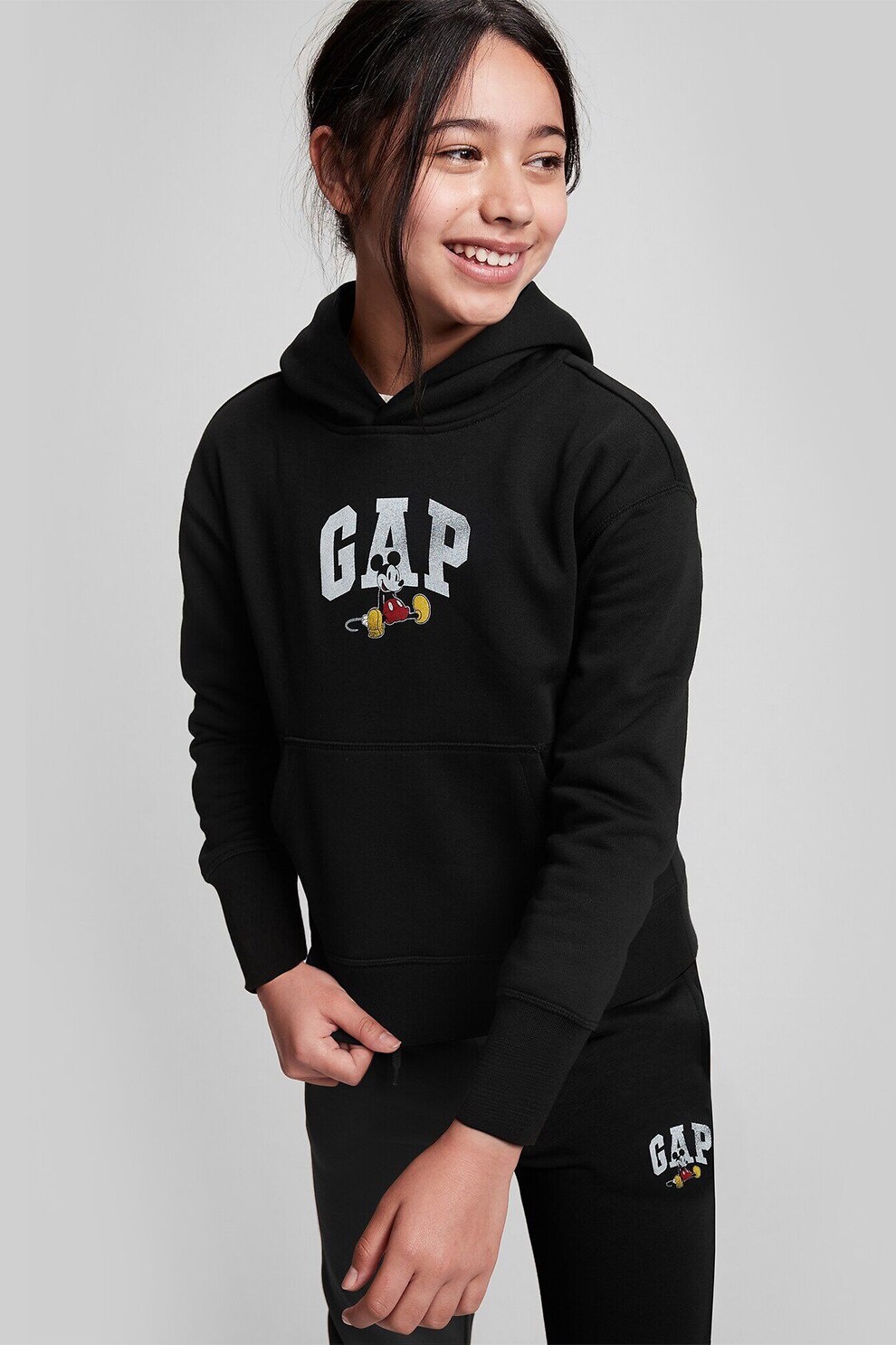 GAP, Hanorac cu logo, Negru, 160 CM - eMAG.ro