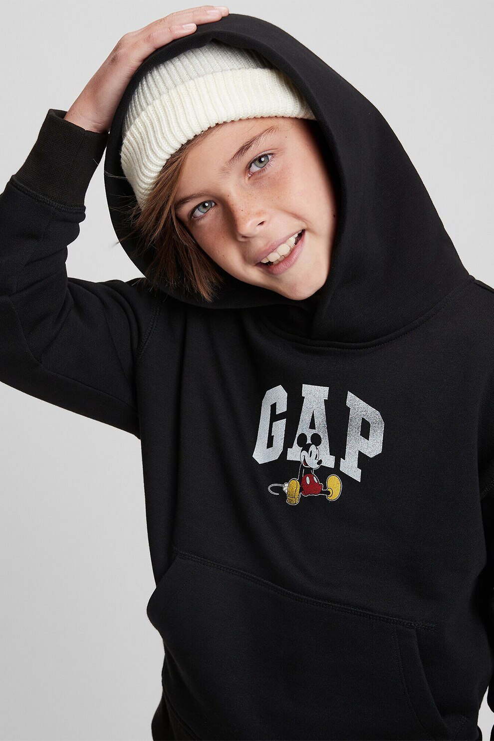 GAP, Hanorac cu logo, Negru, 160 CM - eMAG.ro