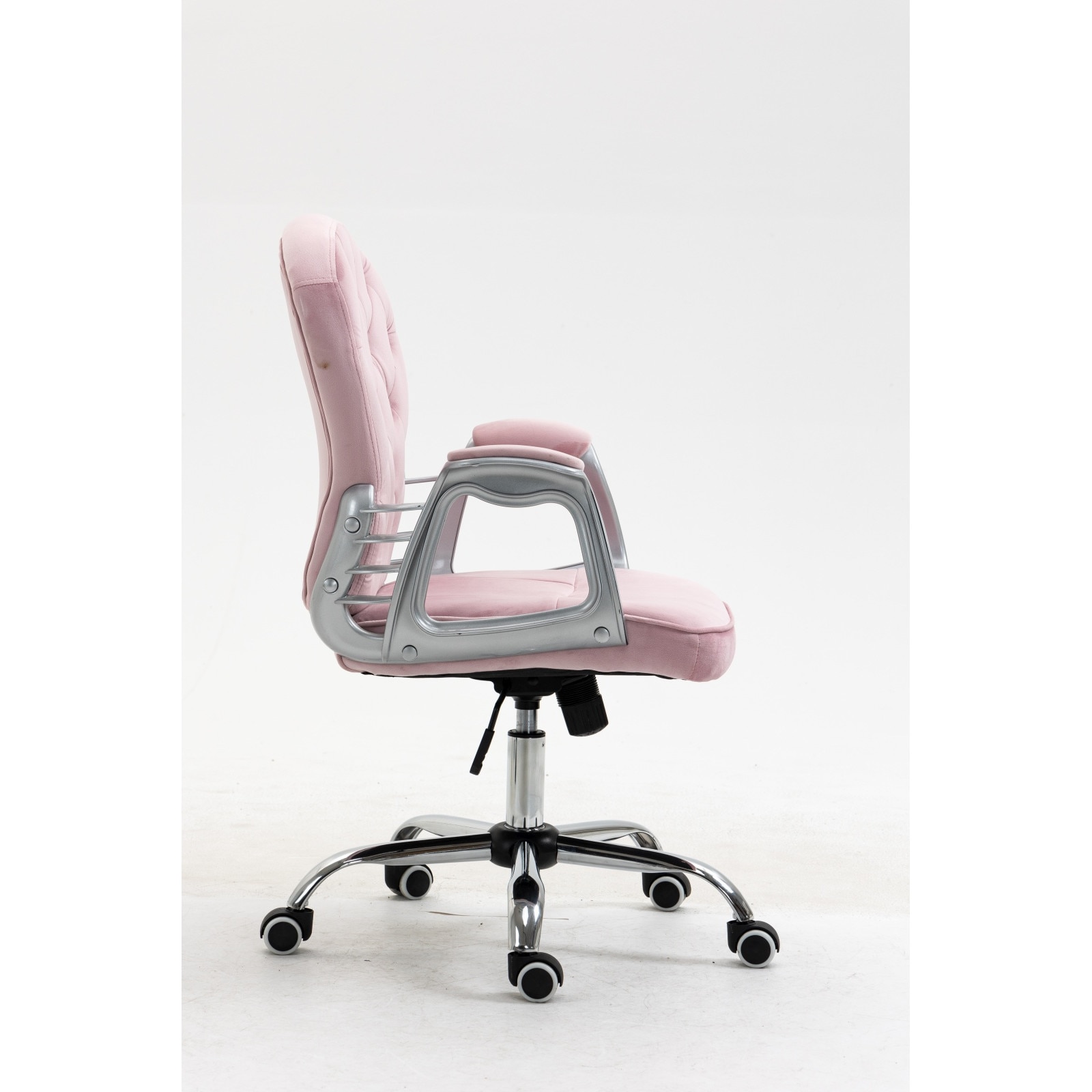 Scaun birou, Catifea, Roz - eMAG.ro