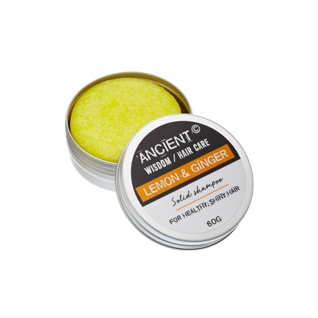 Solid Lemon & Ginger шампоан 60 гр метална кутия, Древна мъдрост - eMAG.bg
